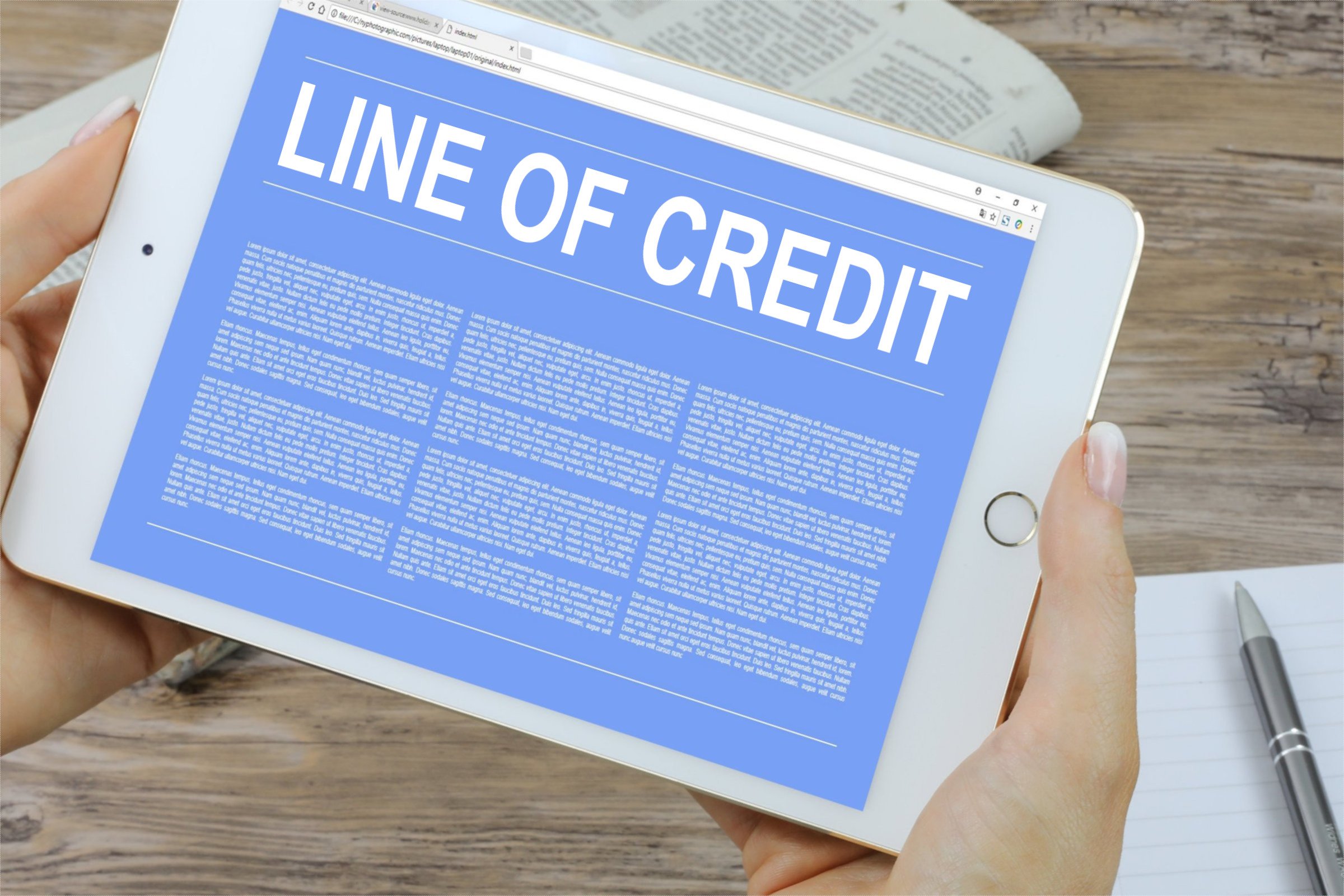 Free Of Charge Creative Commons Line Of Credit Image Tablet 1
